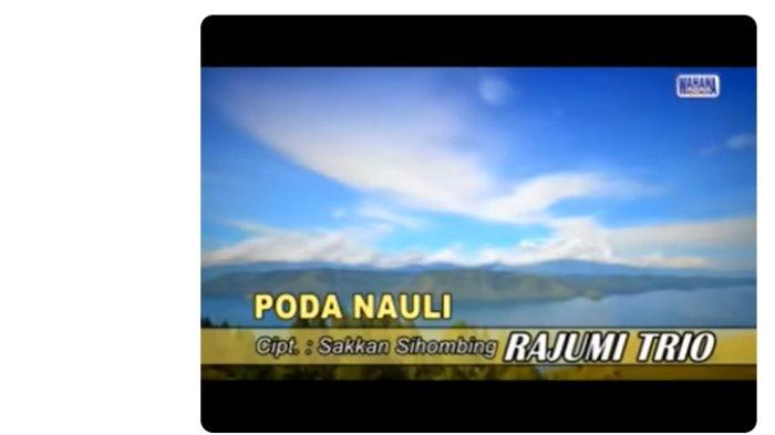 Chord dan Lirik Lagu Batak Poda Nauli Dipopulerkan Rajumi Trio - Tribun-medan.com