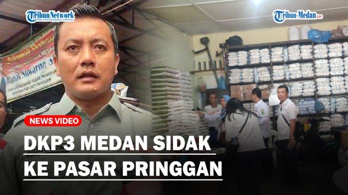 DKP3 Medan Sidak di Pasar Pringgan, Ada 15 Sampel Beras Jenis Premium Dibawa ke Laboratorium ...