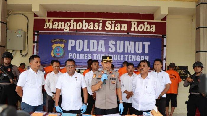 14 Orang Tersangka Kasus Narkoba Ditangkap Polisi di Tapteng - Tribun-medan.com