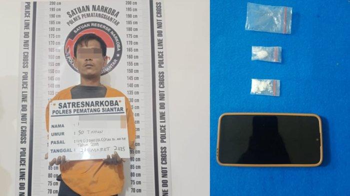 Sat Narkoba Polres Pematangsiantar Tangkap RH dengan BB Sabu di Rumahnya - Tribun-medan.com