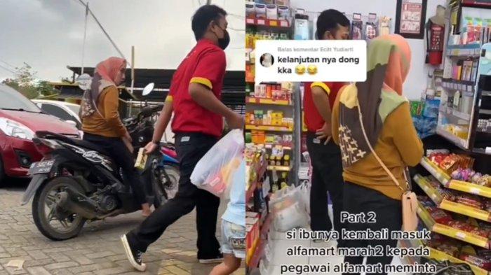 Viral, Merasa Sudah Bayar Pajak, Emak-emak Tak Mau Bayar Belanjaan di Mini Market - Tribun-medan.com