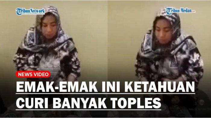 Emak-emak Ketahuan Mencuri Banyak Toples, Bak Pakai Kantong Kangguru - Tribun-medan.com