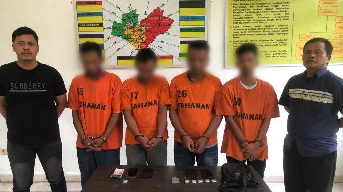 Polres Simalungun Tangkap 4 Pengedar Sabu Jaringan Antar Kabupaten - Tribun-medan.com