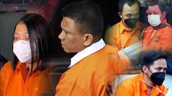 LIHAT FOTO-FOTO Ferdy Sambo dan Putri Candrawathi Kompak Masuk Gedung Kejagung Pakai Baju Oranye ...