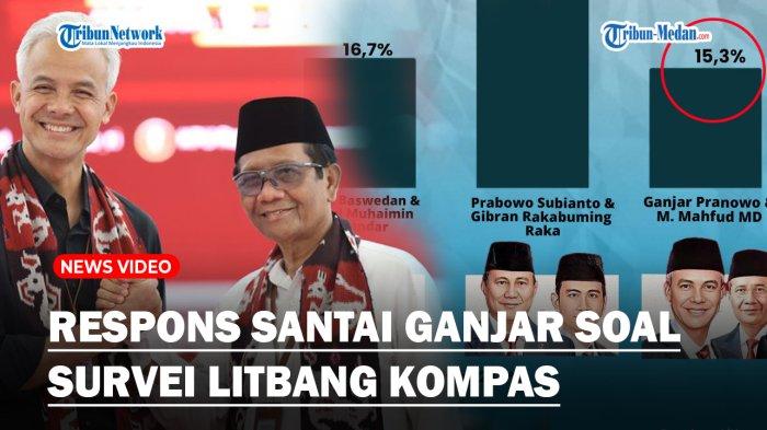 GANJAR-MAHFUD Disalip Anies-Cak Imin Lewat Hasil Survei Litbang Kompas, Ganjar : Tidak Masalah ...
