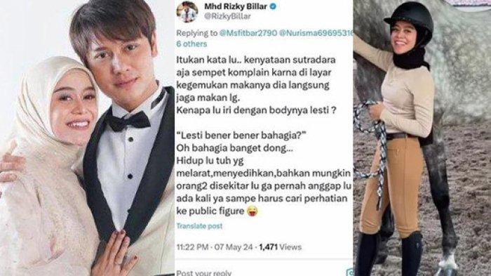 GERAM Lesti Kejora Disebut Makin Kurus Usai Nikah, Rizky Billar Skakmat: Hidup Lo Tuh Melarat ...