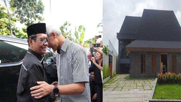 GANJAR Sambut Mahfud di Rumah Barunya di Sleman, Atikoh: Ini Masih Finishing, Masih 90 Persen ...
