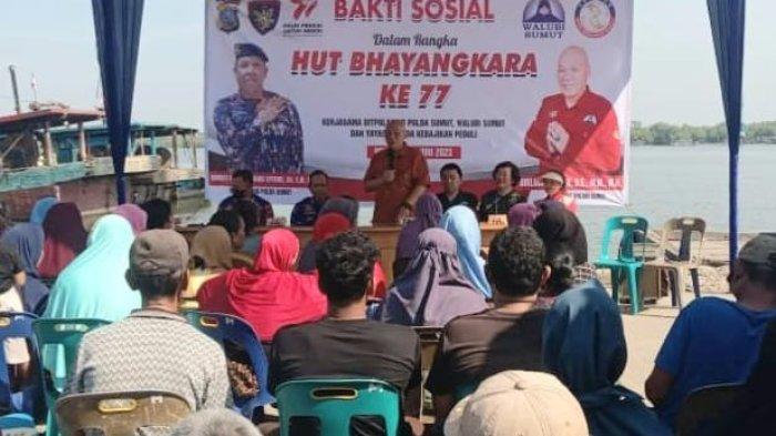 HUT ke-77 Bhayangkara, Polairud-Walubi Sumut Gelar Bakti Sosial ...