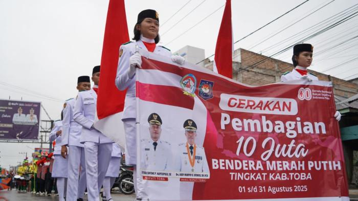 Sebarkan Nasionalisme, Wabup Toba Bagikan 1 Juta Bendera di Bawah ...