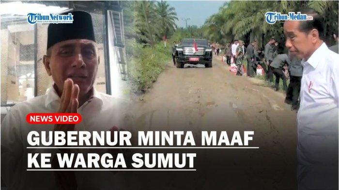BANYAK Jalan Rusak di Sumut, Gubernur Edy Rahmayadi Minta Maaf ke Warga Sumut - Tribun-medan.com