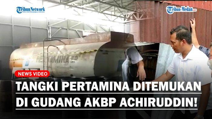 Gudang Minyak Diduga Milik AKBP Achiruddin Didobrak Penyidik Polda Sumut, Ada Tangki Pertamina ...