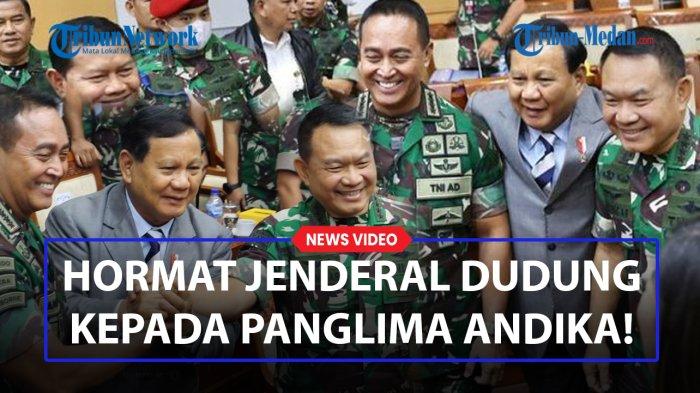 HORMAT JENDERAL Dudung kepada Panglima Andika, Bergandeng Tangan Usai Rapat Bersama Komisi I DPR ...