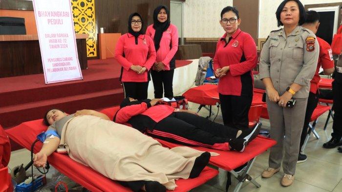 Sambut HUT Ke-78 Bhayangkara, Polres Pelabuhan Belawan Gelar Donor Darah - Tribun-medan.com