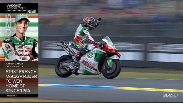 HASIL MotoGP Prancis 2025 - Johann Zarco Juara, Euforia 71 Tahun Pecah Saat Marc Marquez Overlap ...