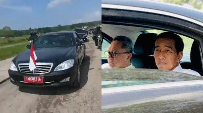 Viral Momen Mobil Jokowi Terjang dan Lewati Jalan Rusak di Lampung, Banyak Lubang yang Tergenang ...