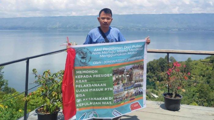 Kendarai Motor dari Nias Menuju Istana Negara Demi Bertemu Jokowi, Suarakan Ketidakadilan ...