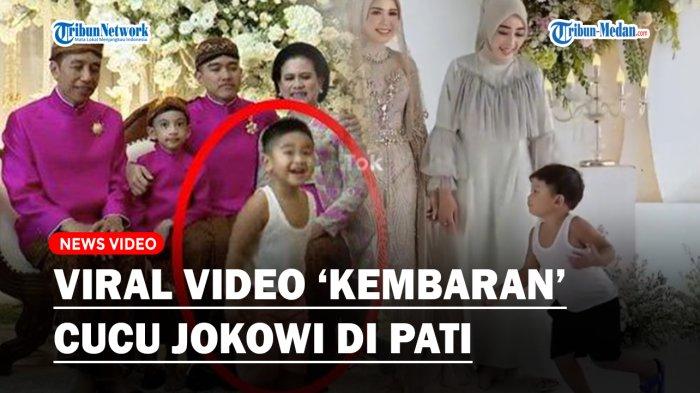 KEMBARAN Cucu Jokowi ‘Nahyan’ Pakai Singlet saat Resepsi Pernikahan di Pati - Tribun-medan.com