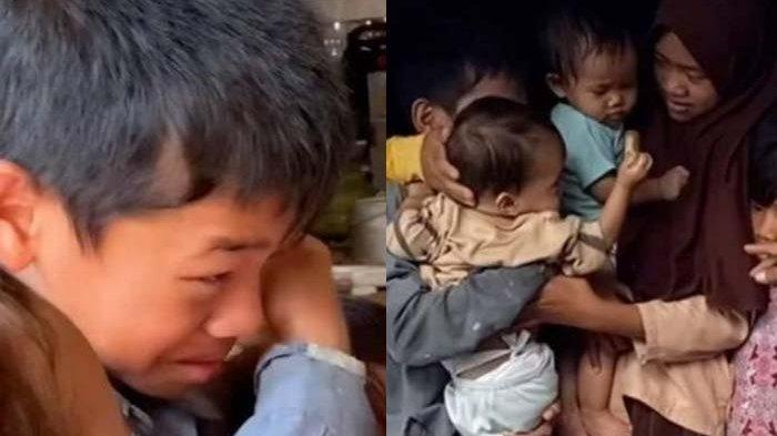 KISAH Bocah 12 Tahun di Garut Rawat dan Biayai 7 Adik, Tinggal di Gubuk ...