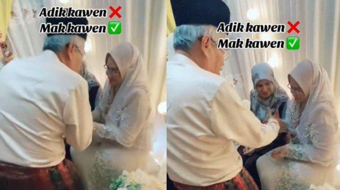 KISAH CLBK Kakek Nenek, 50 Tahun Terpisah Akhirnya Menikah, Momen Cium ...