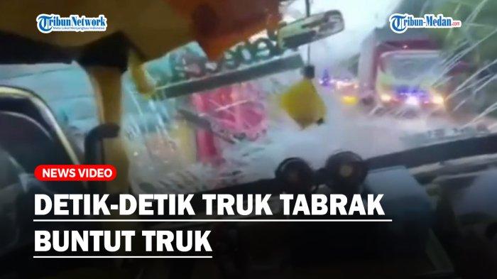 Kaget Ketemu Konvoi Patwal, Truk Ini Tabrak Buntut Truk Lain - Tribun ... Kaget Ketemu Konvoi Patwal, Truk Ini Tabrak Buntut Truk Lain - Tribun ...
