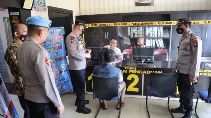 SIDAK Pelayanan di SPKT, Kapolres Labuhanbatu Sambangi Warga - Tribun-medan.com
