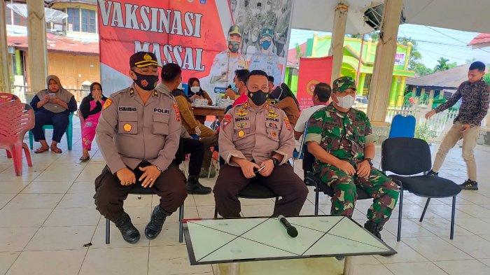 Vaksinasi Serentak Kapolres Palas Turut Serta dalam Zoom Meeting - Tribun-medan.com