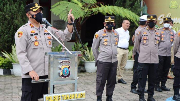 Polres Tanah Karo Gelar Simulasi Pengamanan Jalur Nataru 2023 - Tribun-medan.com