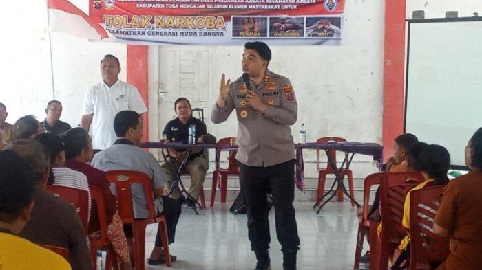 Turun ke Kampung Bebas Narkoba di Desa Pardamean Ajibata, Kapolres Sampaikan Hal Ini - Tribun ...