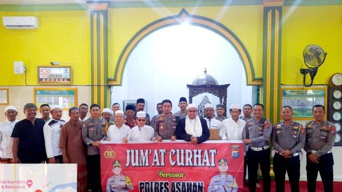 Wujudkan Keberhasilan Kamtibmas Kasat Lantas Jumat Curhat di Masjid Al Mukminin Sei Alim ...