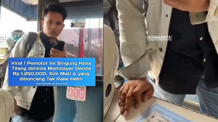 Kena Tilang Gegara SIM dan tak Pakai Helm, Pengguna Motor Didenda sampai Rp 1,25 Juta - Tribun ...