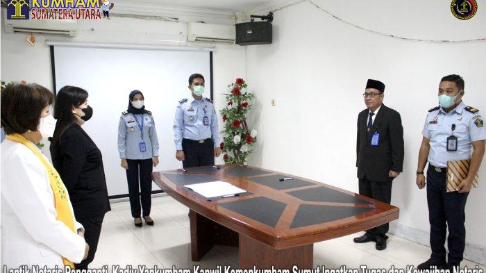 Lantik Notaris Pengganti, Kadiv Yankumham Kemenkumham Sumut Ingatkan Tugas dan Kewajiban Notaris ...