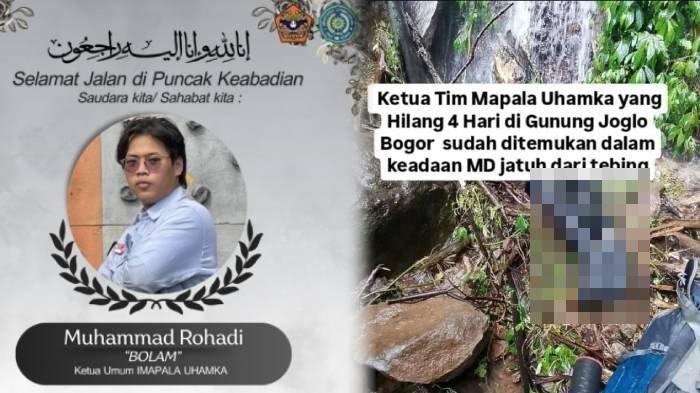 JASAD Rohadi, Ketua Imapala Uhamka Ditemukan Dengan Kondisi Tragis ...