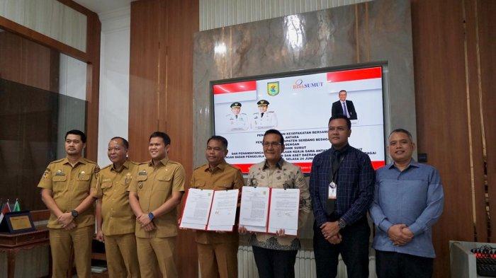 Kolaborasi Bank Sumut dan Pemkab Serdang Bedagai, Perkuat Tata Kelola Keuangan Daerah - Tribun ...
