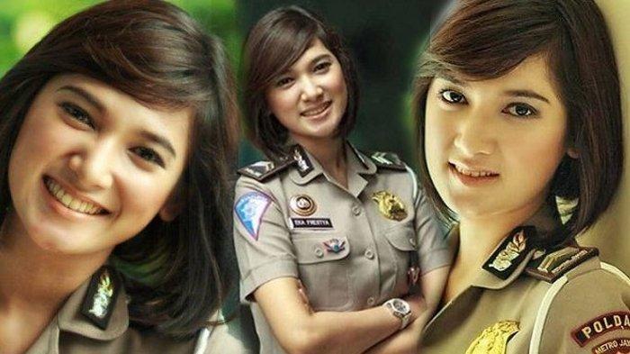 Sempat Viral Polwan Cantik Eka Frestya, Potret Terbaru Usai Lahiran ...