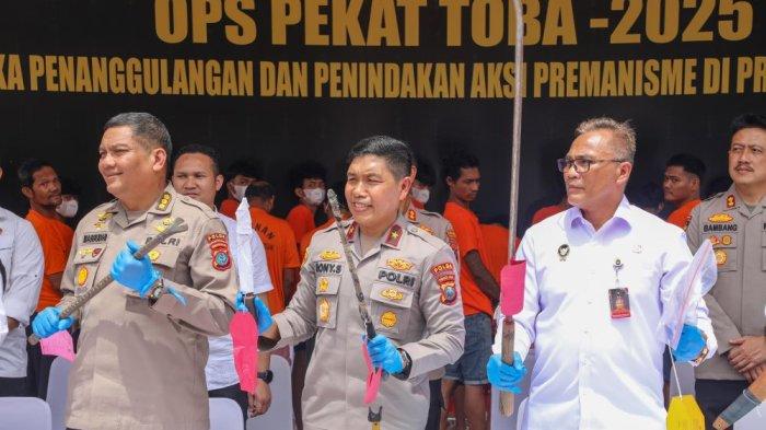 Operasi Pekat Toba 2025 Berakhir, Polda Sumut Berantas 1.153 Kasus Premanisme - Tribun-medan.com