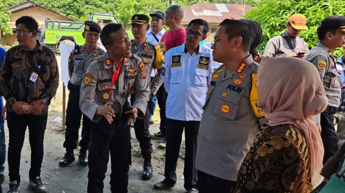 Kapolresta Deliserdang Tinjau Langsung Pelaksanaan Pemungutan Suara Ulang - Tribun-medan.com