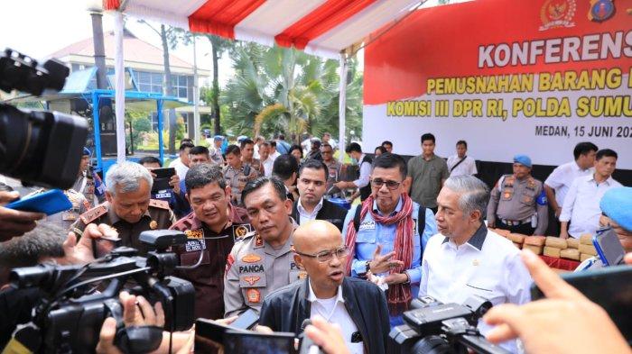 Ketegasan Kapolda Sumut Perangi Narkoba dan Judi Dipuji Komisi III DPR RI - Tribun-medan.com