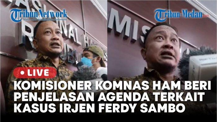 Irjen Ferdy Sambo Batal Diperiksa Komnas HAM, Timsus Masih Dalami Penyelidikan - Tribun-medan.com