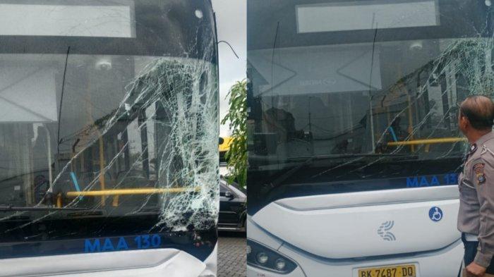 Kronologi Bus Listrik di Medan Tabrak Mobil Fortuner dan Terios yang Parkir, Tak Ada Korban Jiwa ...