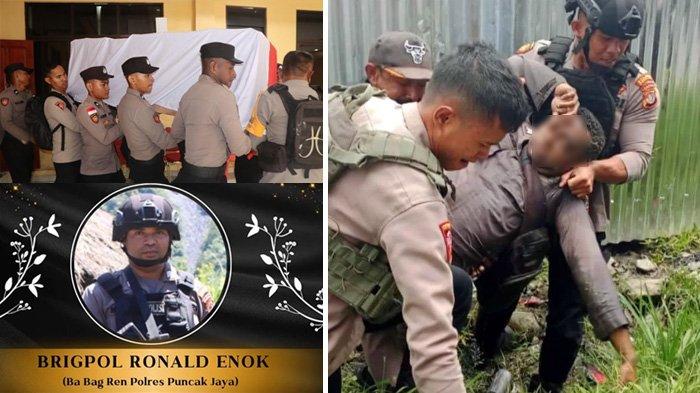 KRONOLOGI Brigpol Ronald M. Enok Gugur Ditembak KKB Papua, Jasad Korban ...