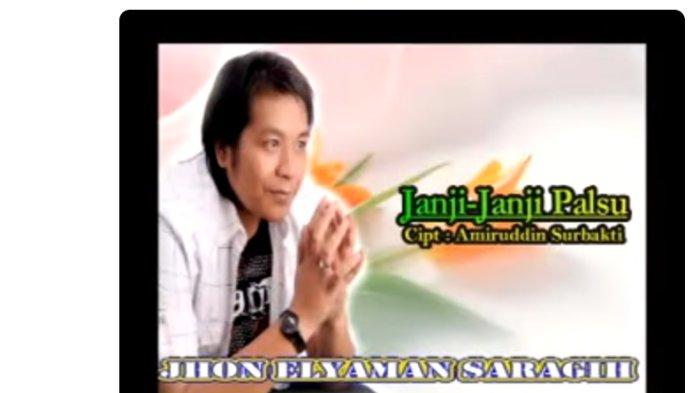 Lirik Lagu Simalungun Janji Janji Palsu Dipopulerkan oleh Jhon Elyaman Saragih - Tribun-medan.com