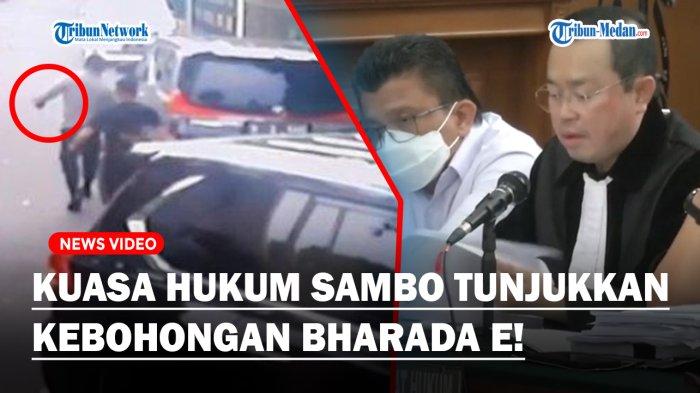 Lewat Rekaman CCTV Kuasa Hukum Sambo Tunjukkan Kebohongan Bharada E : Jelas Tak Pakai Sarung ...