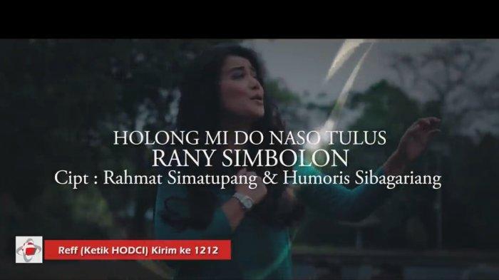 Lirik Lagu Batak Holongmi Do Naso Tulus Dipopulerkan oleh Rany Simbolon - Tribun-medan.com