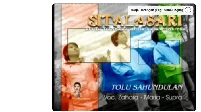 Lirik Lagu Simalungun Tolu Sahundulan Dipopulerkan oleh Zahara, Maria dan Supra - Tribun-medan.com