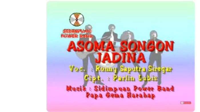 Lirik Lagu Mandailing Asoma Songonon Jadina yang Dilantunkan oleh Ardy ...