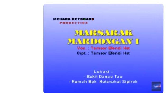 Lirik Lagu Tapsel Marsarak Mardongan Dipopulerkan oleh Tamsor Efendi ...