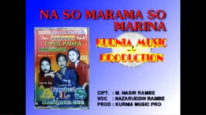 Lirik Lagu Tapsel Na So Marama So Marina yang Dipopulerkan oleh ...