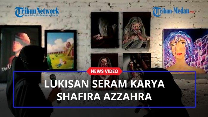 Lukisan Seram Karya Shafira Azzahra Seniman Lokal Kota Medan - Tribun ...