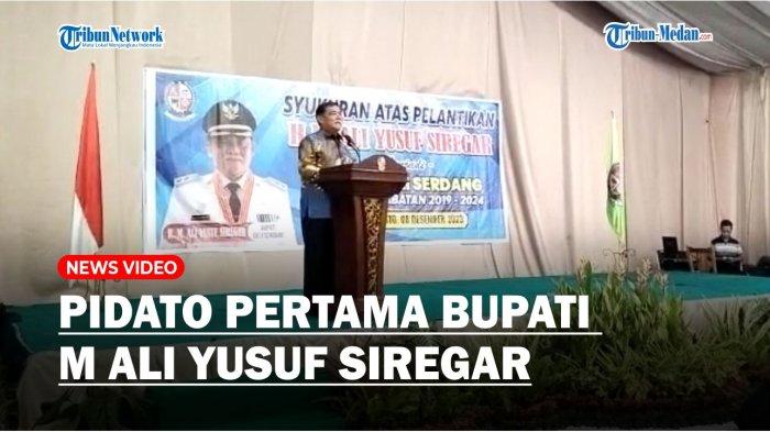 Dilantik Jadi Bupati Deliserdang, Ini Pidato Pertama M Ali Yusuf ... Dilantik Jadi Bupati Deliserdang, Ini Pidato Pertama M Ali Yusuf ...