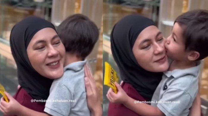 MOMEN Haru Kenzo saat Hendak Pisah Pulang ke Baim, Cium dan Ucap Pesan ke Paula: Mama Baik-baik ...